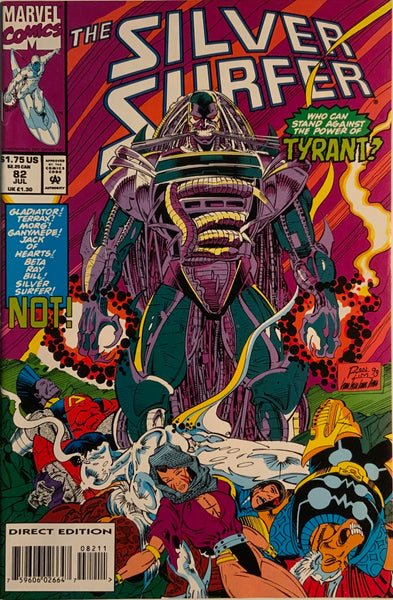 SILVER SURFER (1987-1998) # 82 FIRST FULL APPEARANCE AND COVER OF TYRA ...